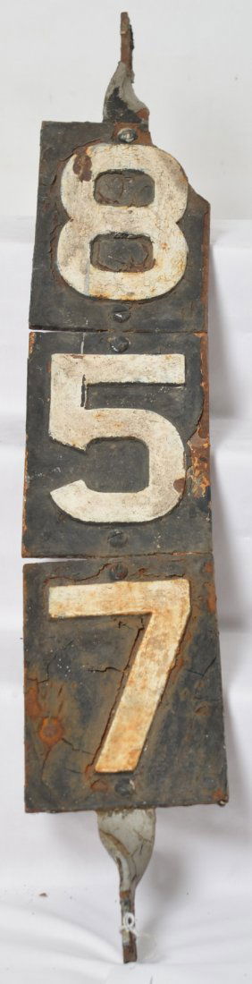 Cast Iron Signal Numbering Plate