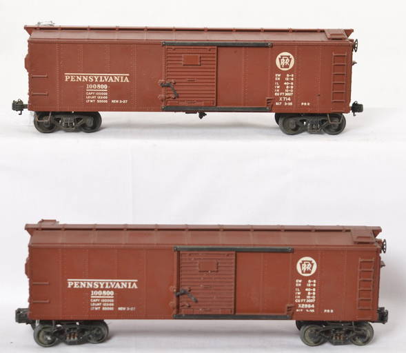 Lionel 714 And 2954 Pennsylvania Boxcars