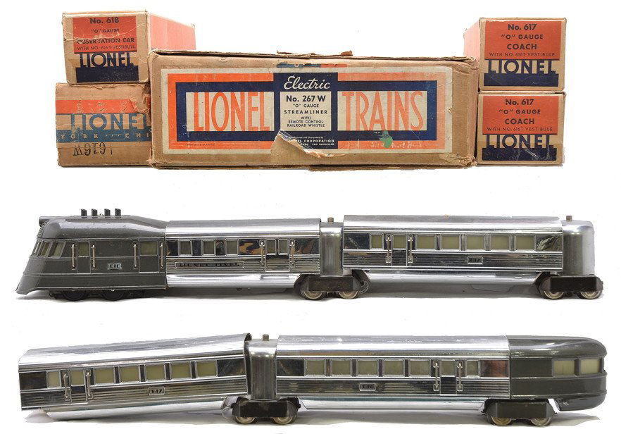 Lionel Flying Yankee Set 276W Chrome Boxed