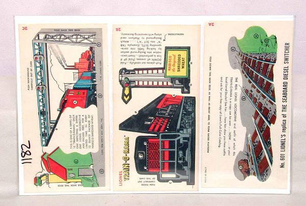 Three Lionel Nabisco Train O Rama