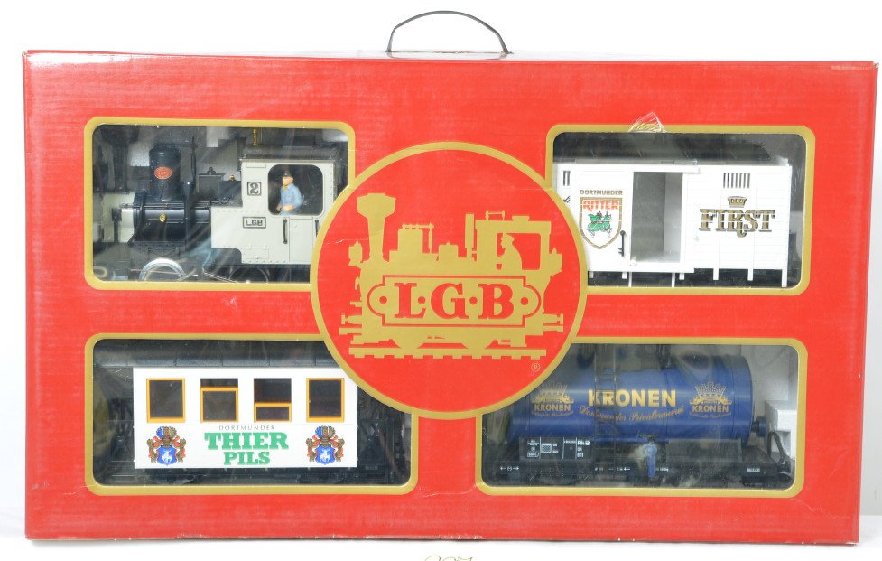 LGB Dortmunder steam locomotive beer train set in OB - Mar 01, 2014 ...