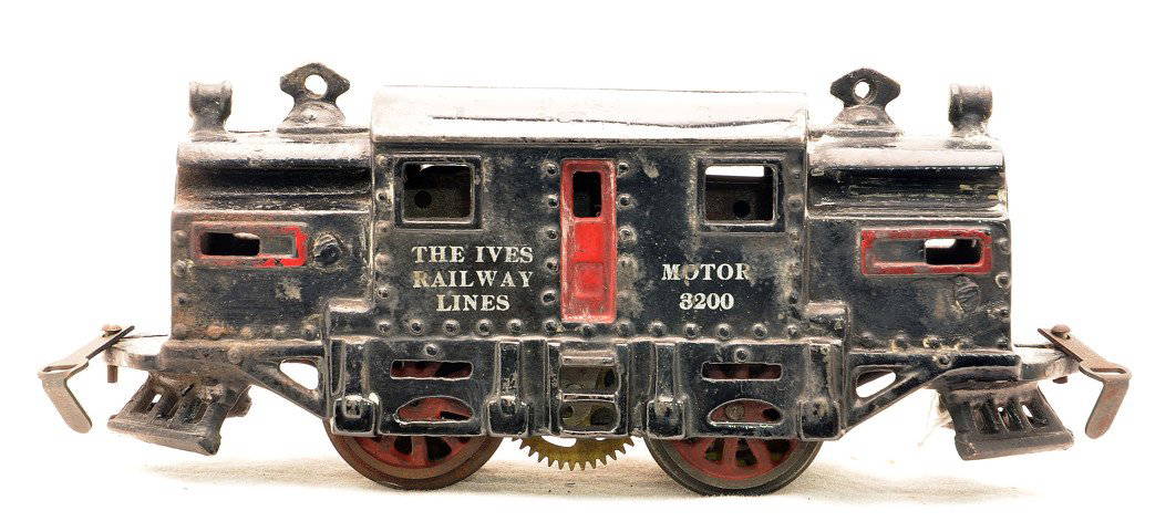 Ives Prewar 3200 Black Loco Silver And Red Trim