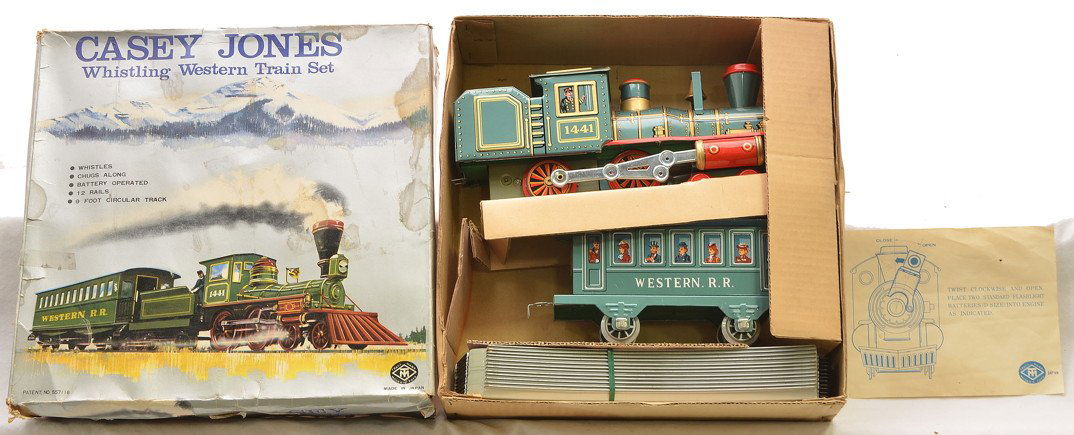 Modern Toys Litho Casey Jones Train Set OB
