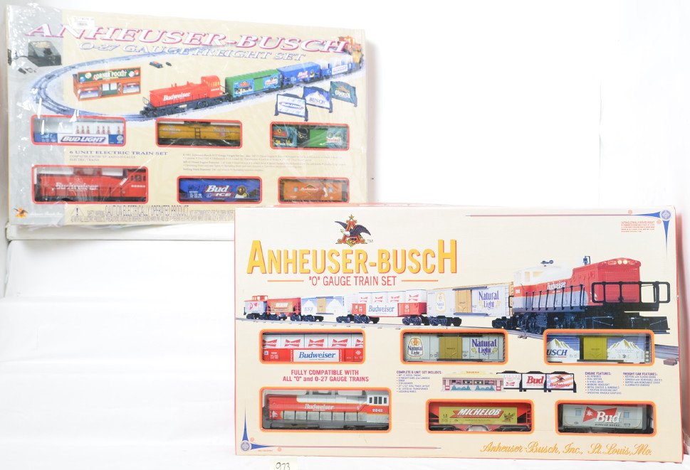 2 K Line Anheuser - Busch train sets