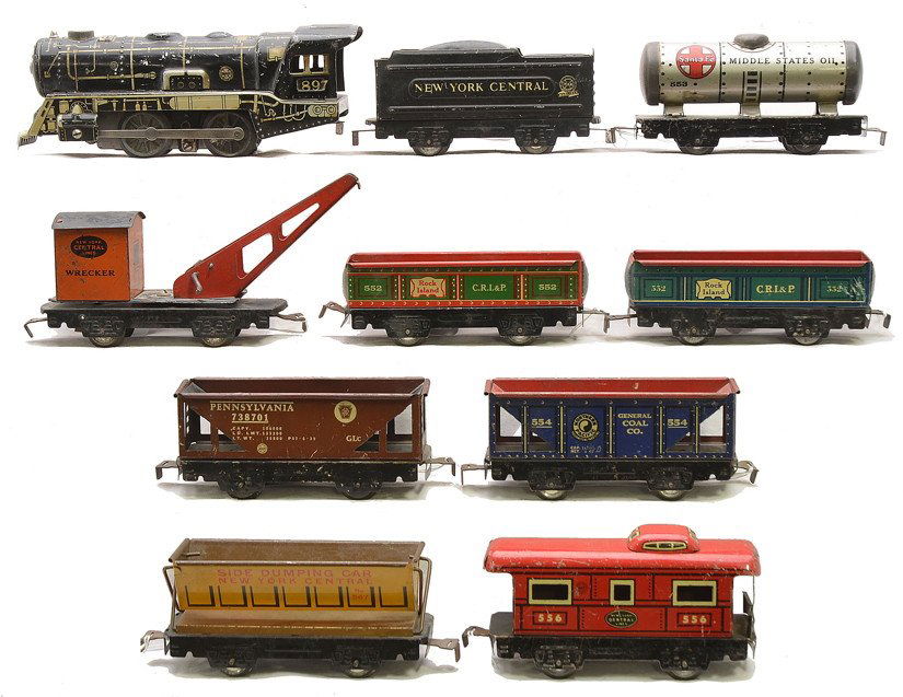 Marx 897 Loco NYC Tender & Litho Freight Cars - Jun 14, 2014 | Stout ...