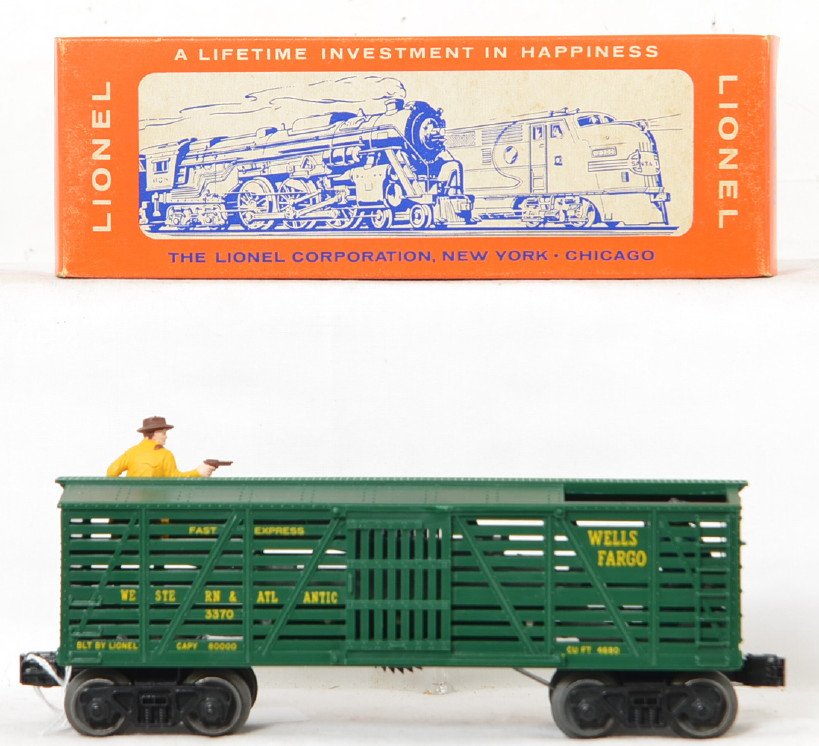 Minty Unrun Lionel 3370 Sheriff And Outlaw Car In Ob