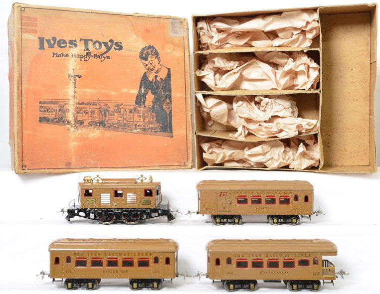 1925-30 Ives 692R passenger set in OB VERY NICE!!