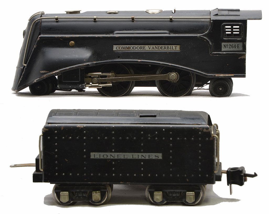 Lionel 264E Commodore Vanderbilt Loco 265W Tender
