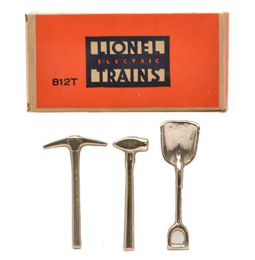 Lionel 812t Nickel Plated Cast Iron Tool Set Ob