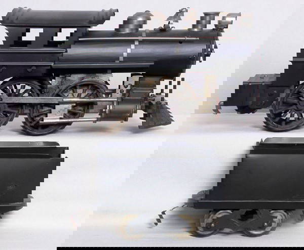 Repainted Knapp Steam Engine And Tender