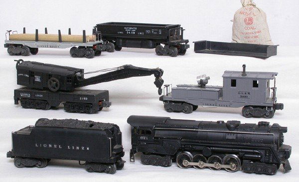 851: Lionel boxed 2111WS 1946 work train set 671