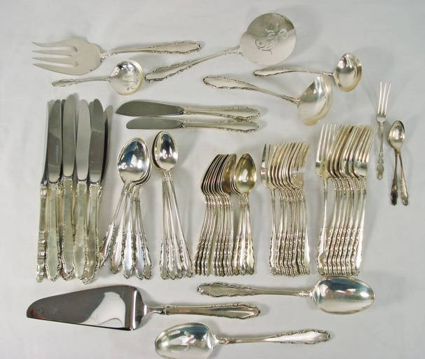 59 Pcs Reed And Barton Sterling Flatware