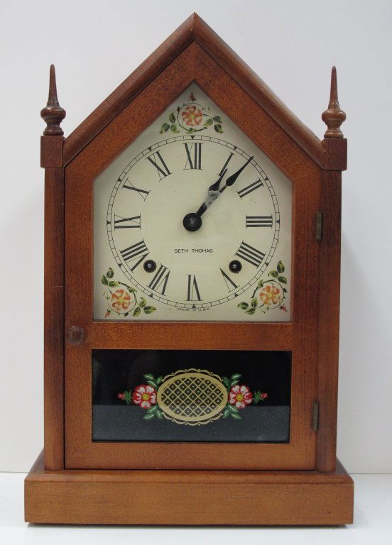 390: Seth Thomas Steeple Clock - Jan 31, 2013 | Shelley's Auction ...