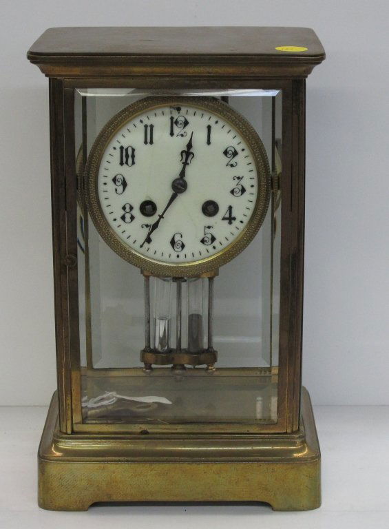 French Clock Crystal Regulator Mercury Pendulum