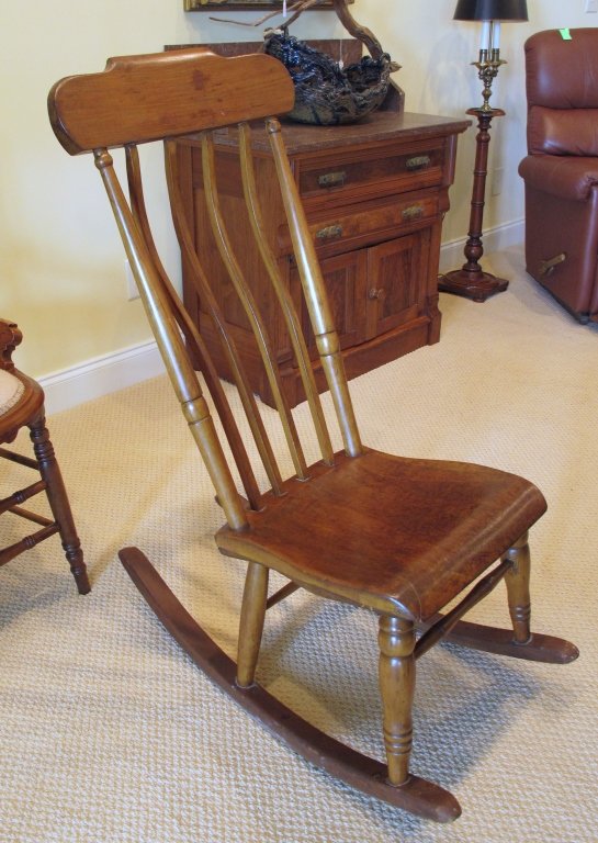 1800s Walnut Rocking Chair