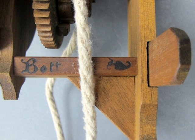 BOTT Clock, wood works - Sep 23, 2015 | Shelley's Auction Gallery in NC