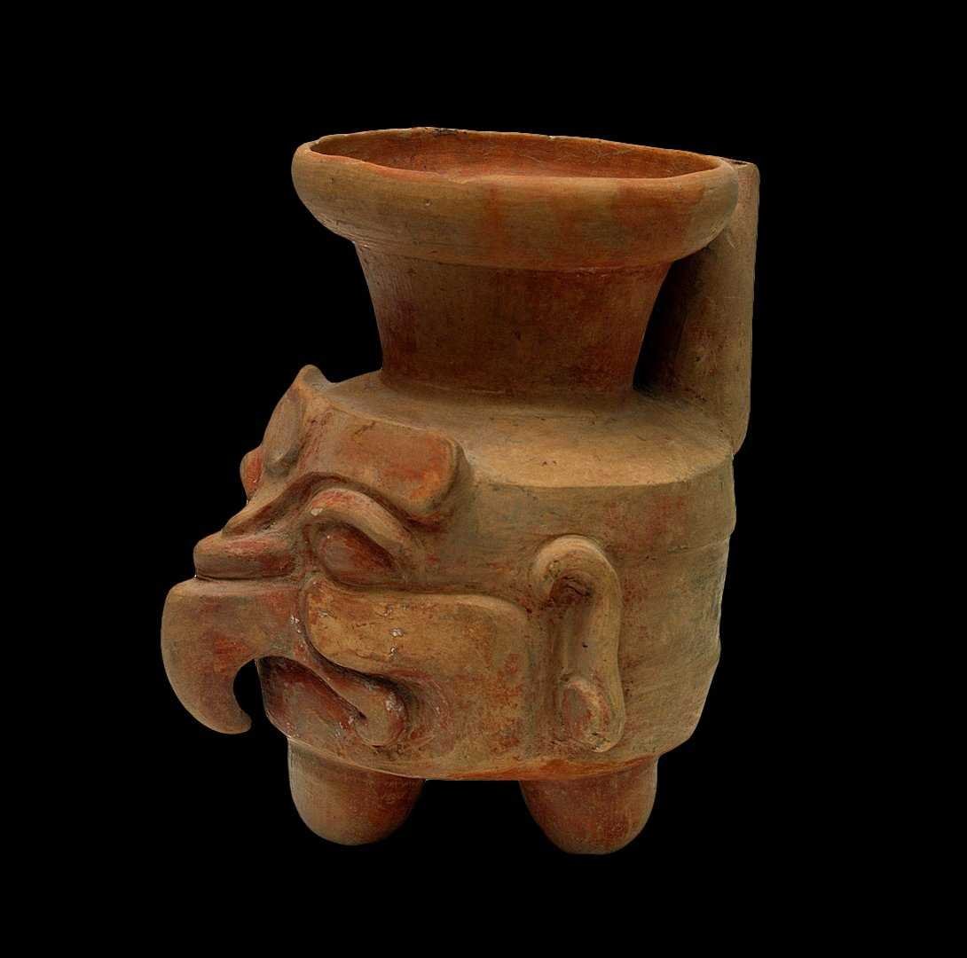 Pre-Columbian Maya Spouted Vessel