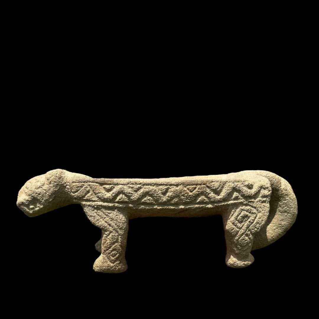 Pre-columbian Costa Rican Basalt Jaguar Metate Auction