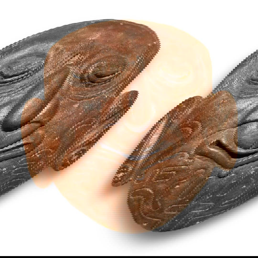 Important Tl Tested Pre-columbian Calima Pottery Mask Auction