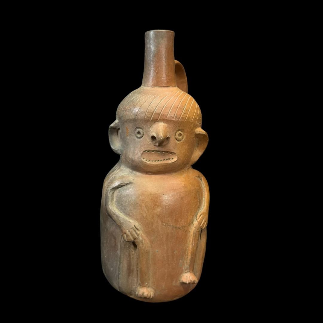 Pre-columbian Chavin Pottery Bottle Auction
