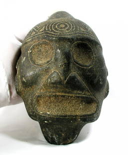 Pre Columbian Taino Stone Mask