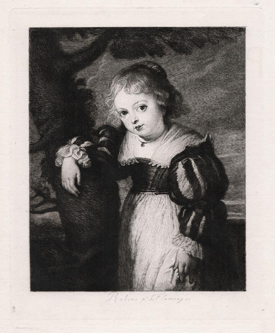 Peter Paul Rubens Painter's Daughter 1877 Etching