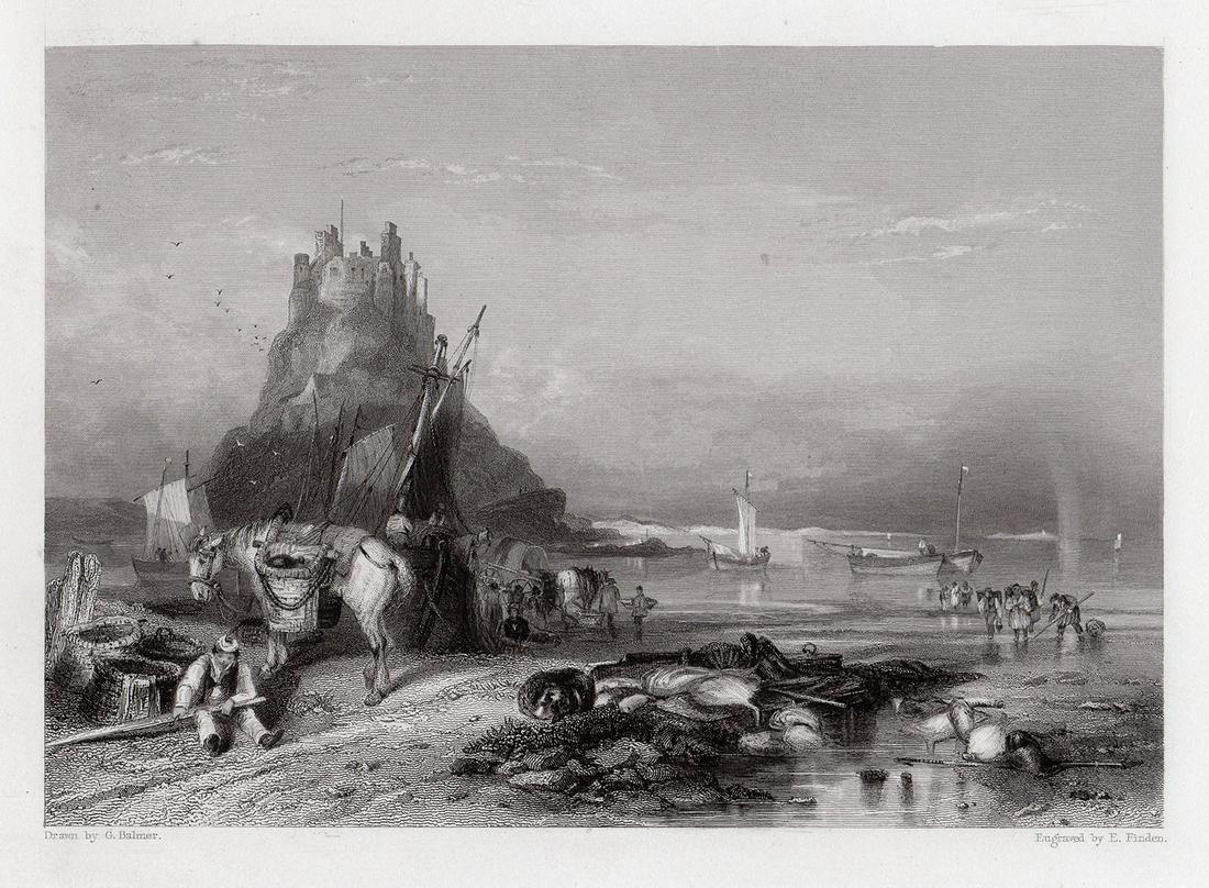 George Balmer Holy Island Castle 1842 engraving (#0007) on Aug 11, 2019 ...