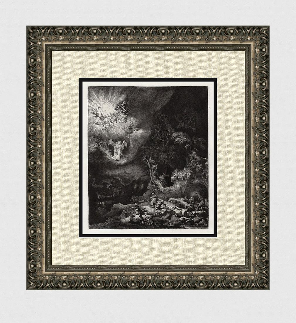 Rembrandt Angel Appearing to the Shepherds - Oct 06, 2019 | KCM ...
