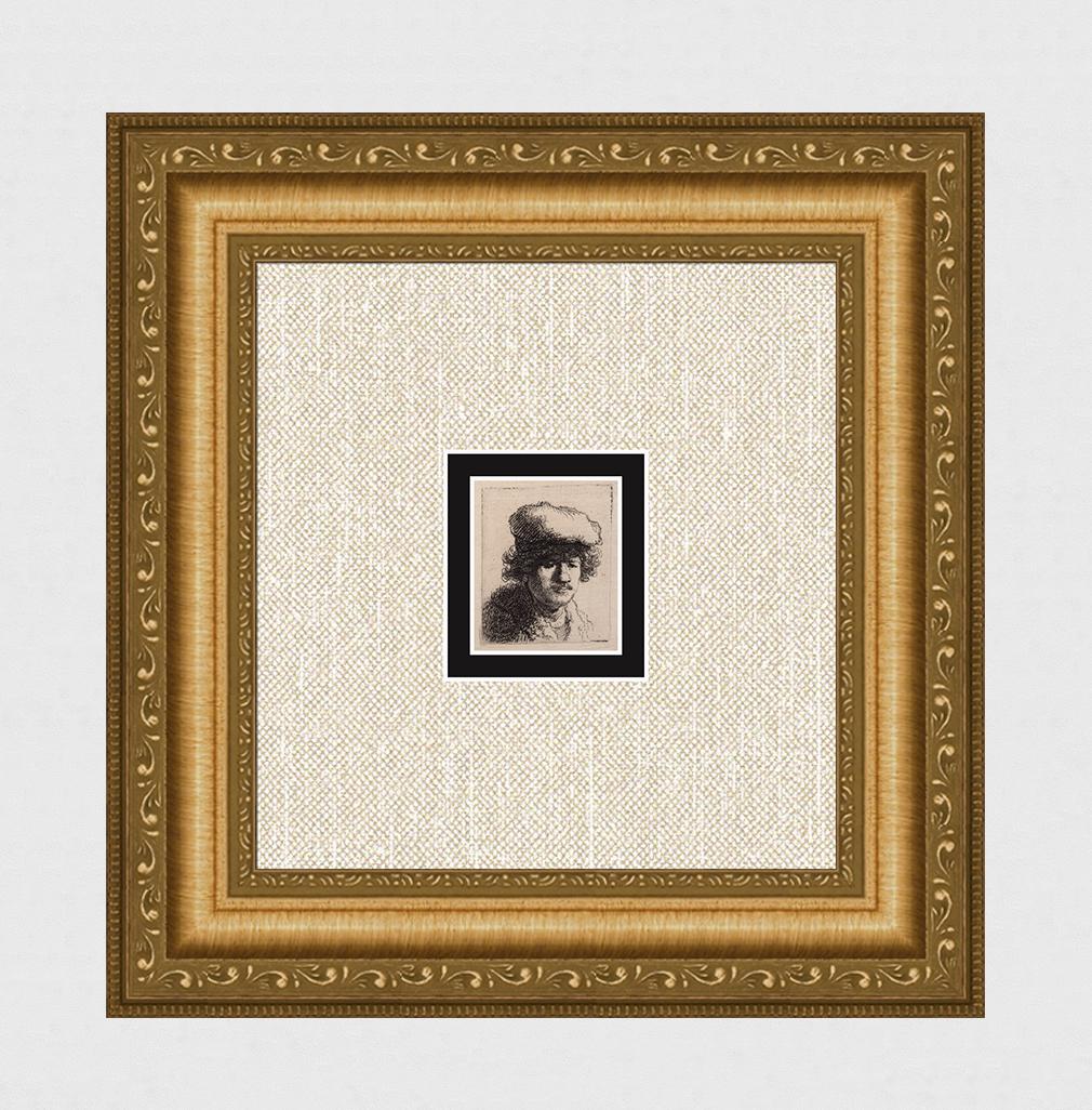 1800s REMBRANDT B319 Self Portrait with Cap Pulled (#0251) on May 10 ...