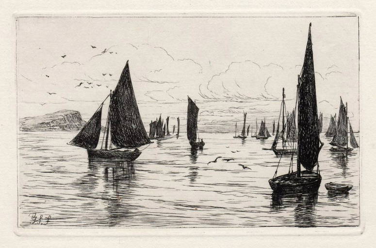 George Stratton Ferrier A Calm Day 1879 etching (#0377) on Jul 24, 2022 ...