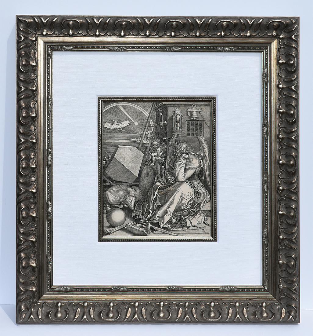Albrecht Durer Melencolia I 1800's Engraving Framed Auction Albrecht Durer Melencolia I 1800's Engraving Framed Auction