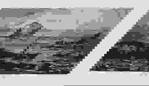 George Stratton Ferrier The Bass Rock 1879 Etching Auction