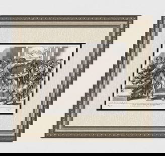 Raphael 1649 Engraving Vatican David And Goliath Auction