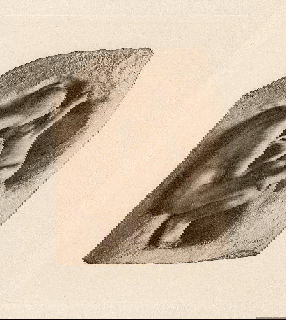 Auguste Rodin Jeune Mere Young Mother Etching 1800's Auction