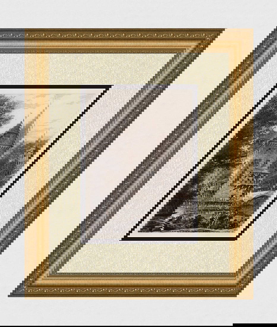 Axel Herman Haig An Old German Mill Original Etching Auction