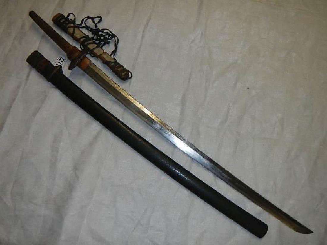 A 19th century Japanese Samurai sword, hilt a/f.