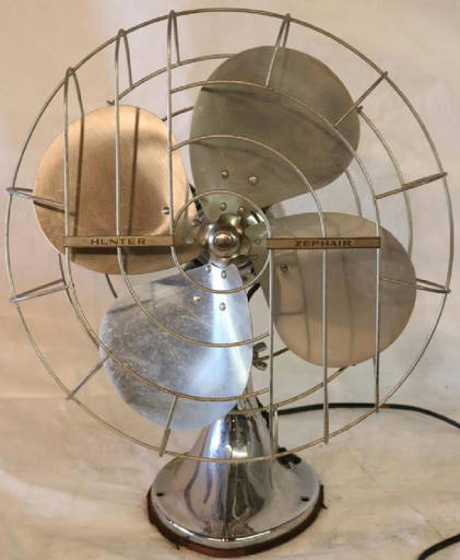 Hunter Zephair Chrome Table Fan In Working