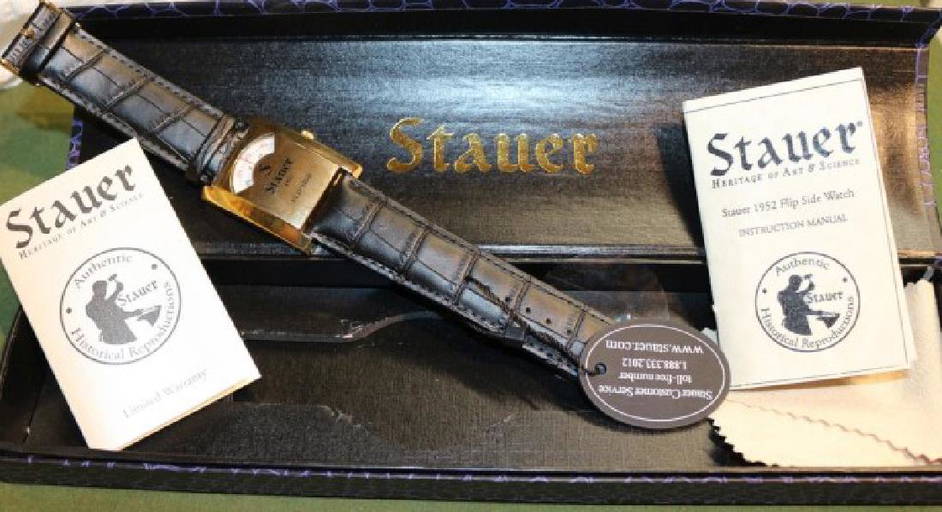 Stauer 1952 Flip Side Watch Retro New