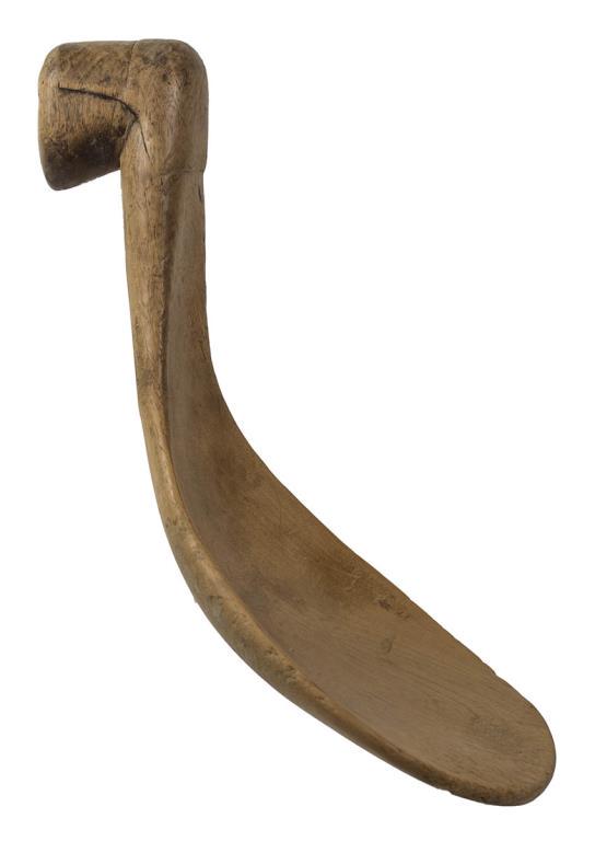 Very Good Maple Iroquois Effigy Ladle,