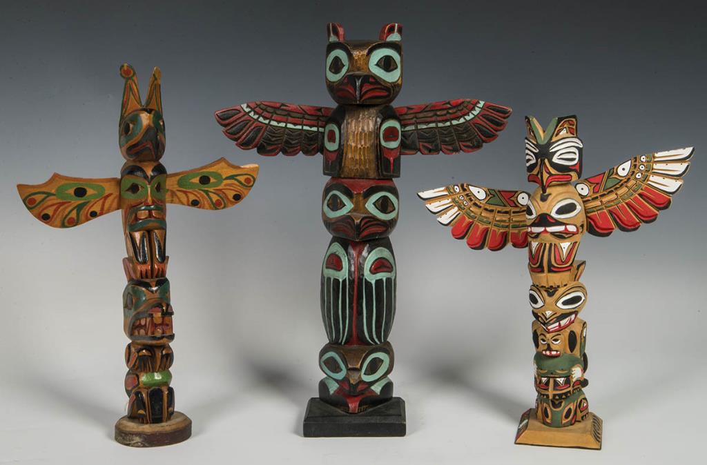 THREE NORTHWEST COAST WINGED TOTEMS, MID 20TH C., - Mar 21, 2020 ...
