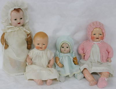 2 Composition Baby Dolls