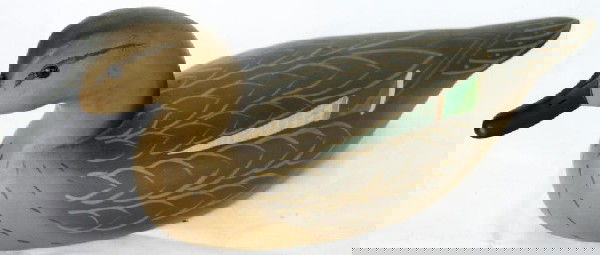 Carved & Painted Decoy By Bob Biddle