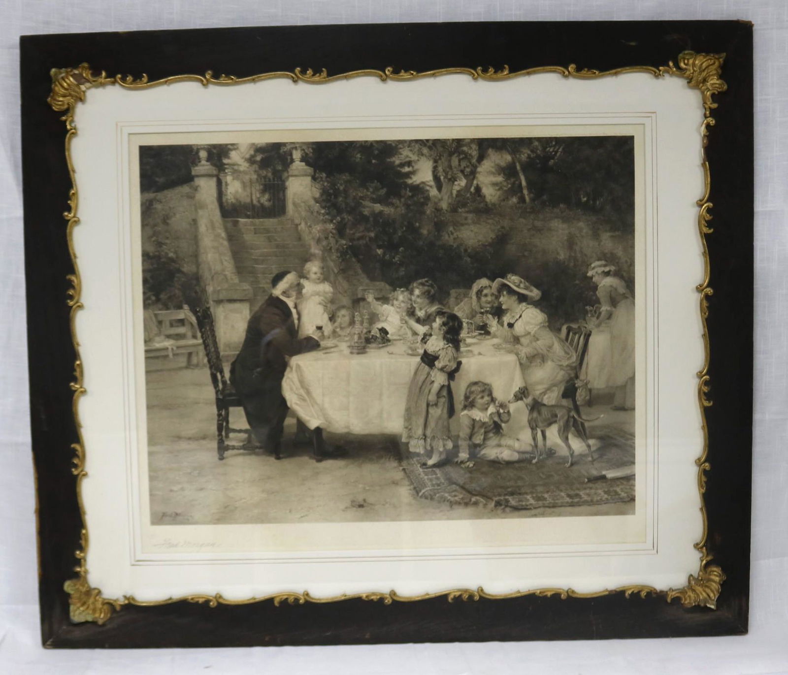 Fred Morgan Framed And Glazed Lithograph