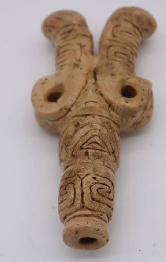 TAINO. PRE-COLUMBIAN OWL COHOBA INHALER. A UNIQUE (#0163) on Jan 21 ...