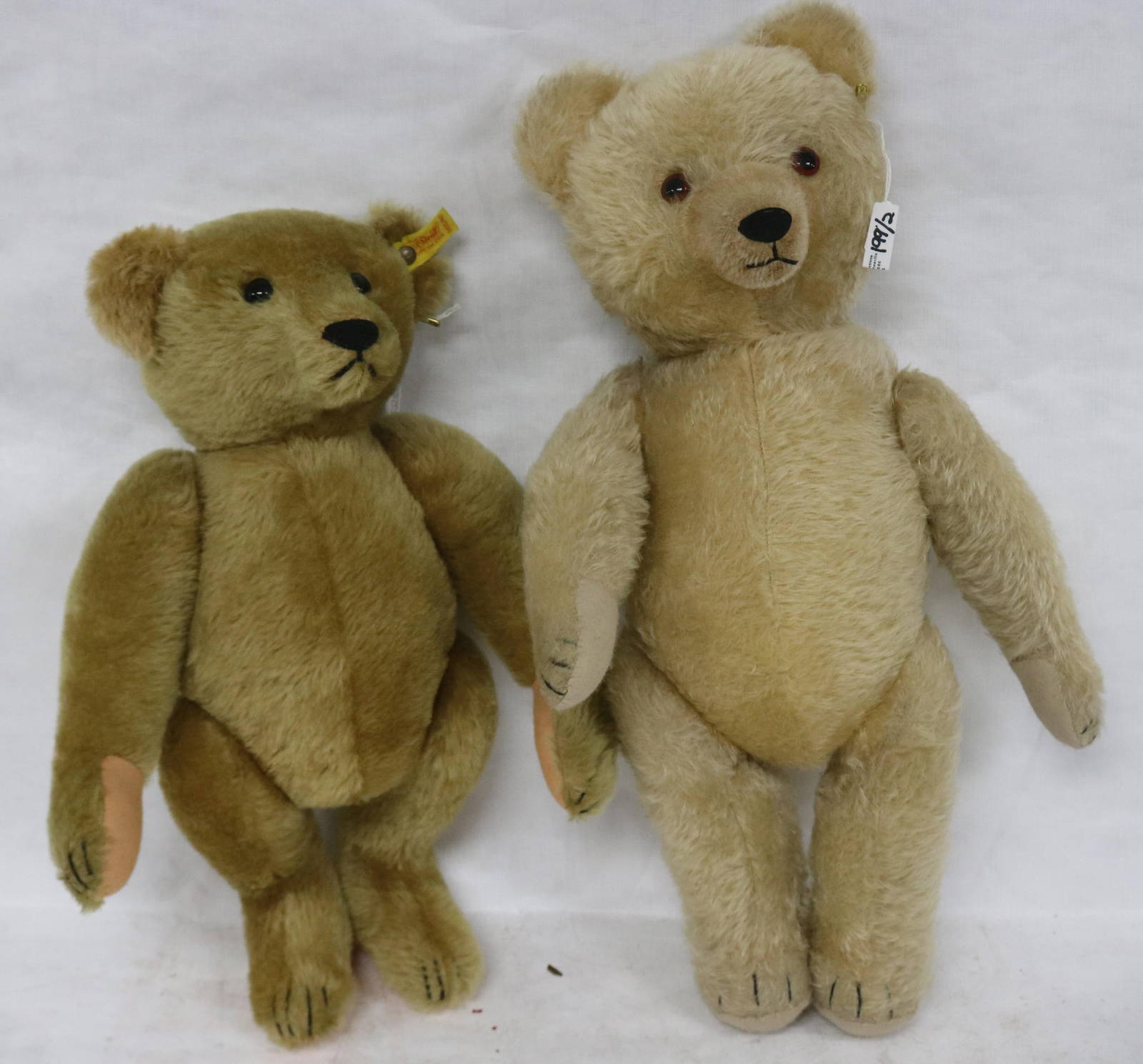 2 Jointed Teddy Bears, Herman, 19" With Browler Auction