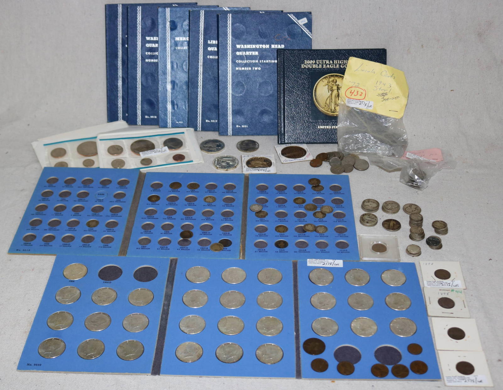Large Collection Misc. Coins, 2 1976 Mint Sets, Auction