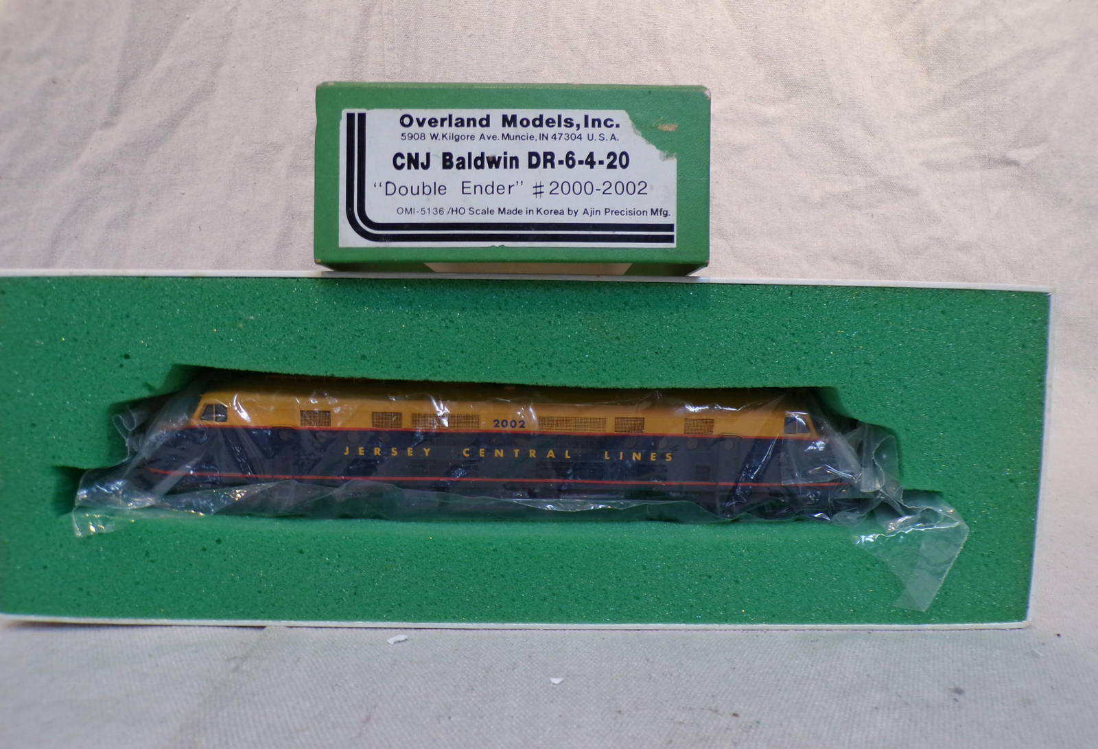 Overland Models, New Brass Locomotive, Cnj Auction