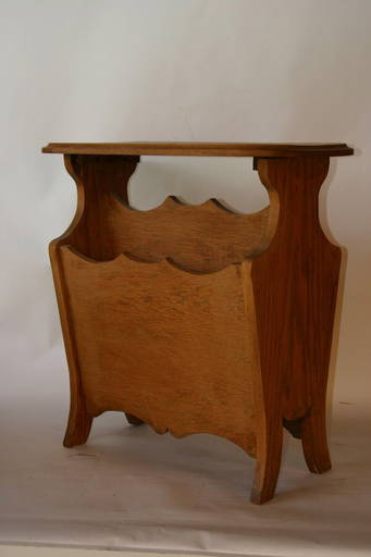 Solid Oak Magazine Table