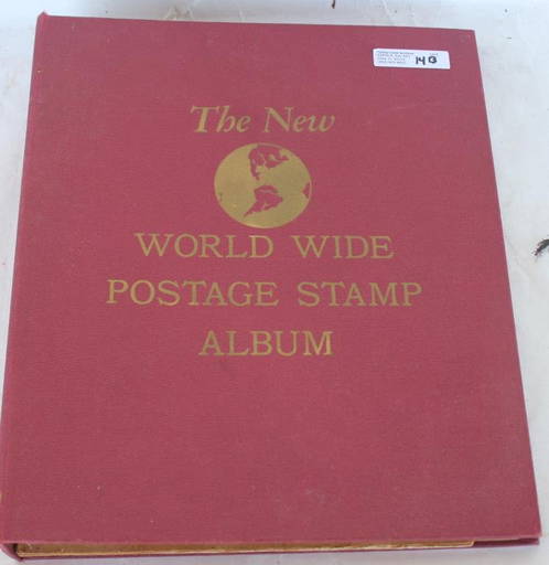 Old Stamp Album With U.s. Stamps