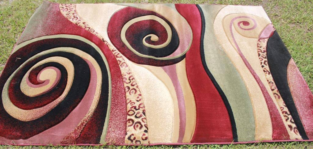 Modern Sculptured Design Rug,